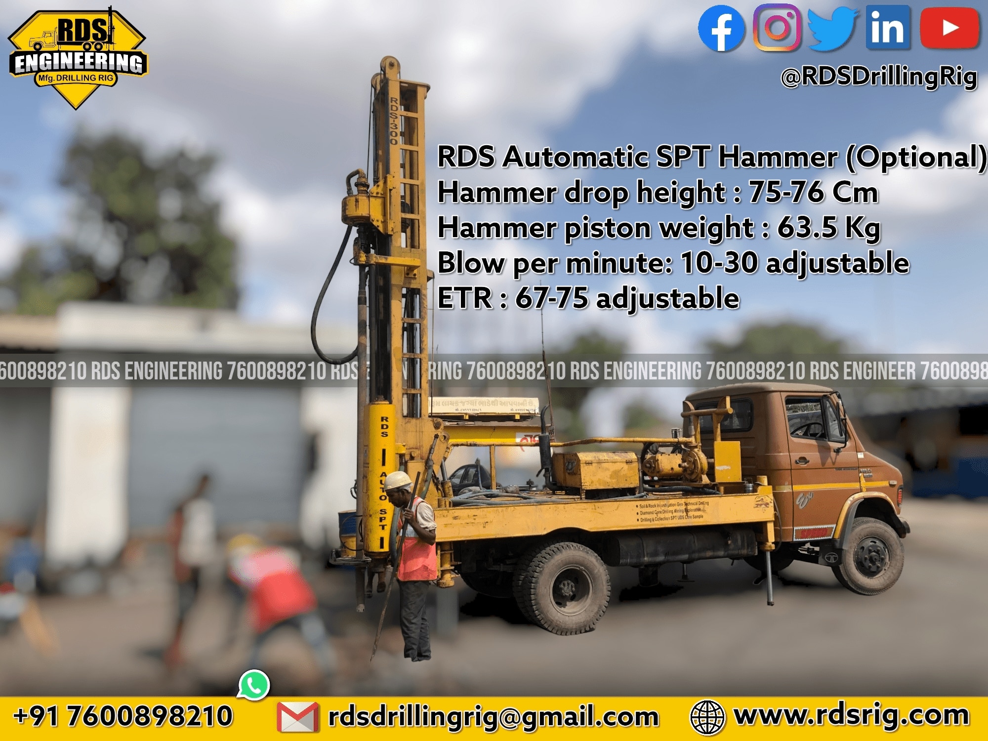 RDS-300 Truck Mounted Rig Products at price INR 0 in Rajkot | RDS ...