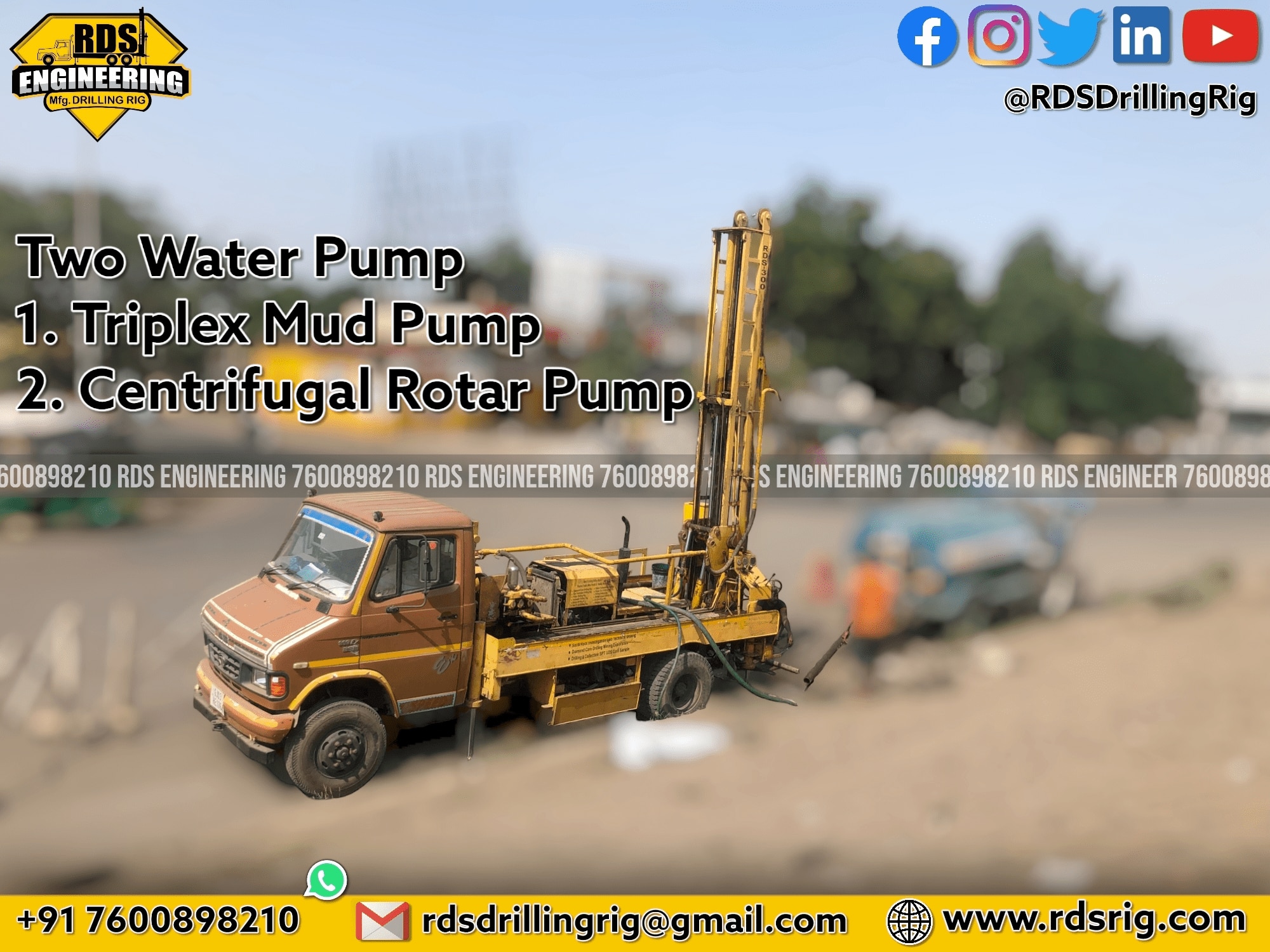 RDS-300 Truck Mounted Rig Products at price INR 0 in Rajkot | RDS ...